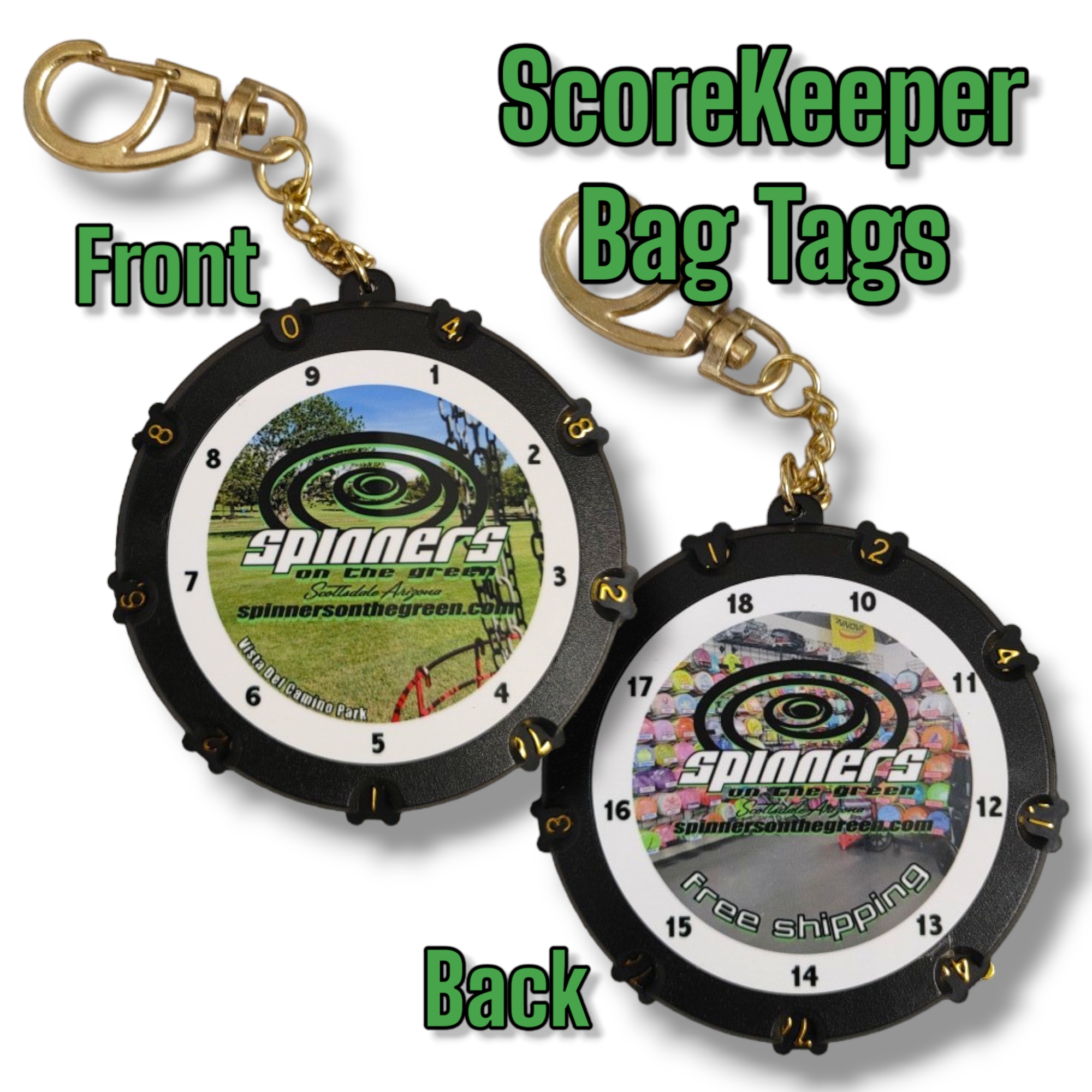 ScoreKeeper Bag Tag | Spinners Disc Golf Superstore